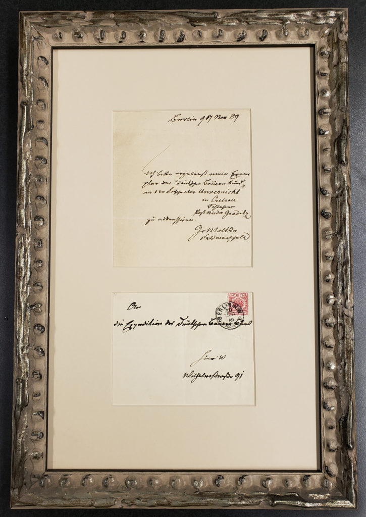Helmuth von Moltke the Elder – Autograph – The Hebel Collection